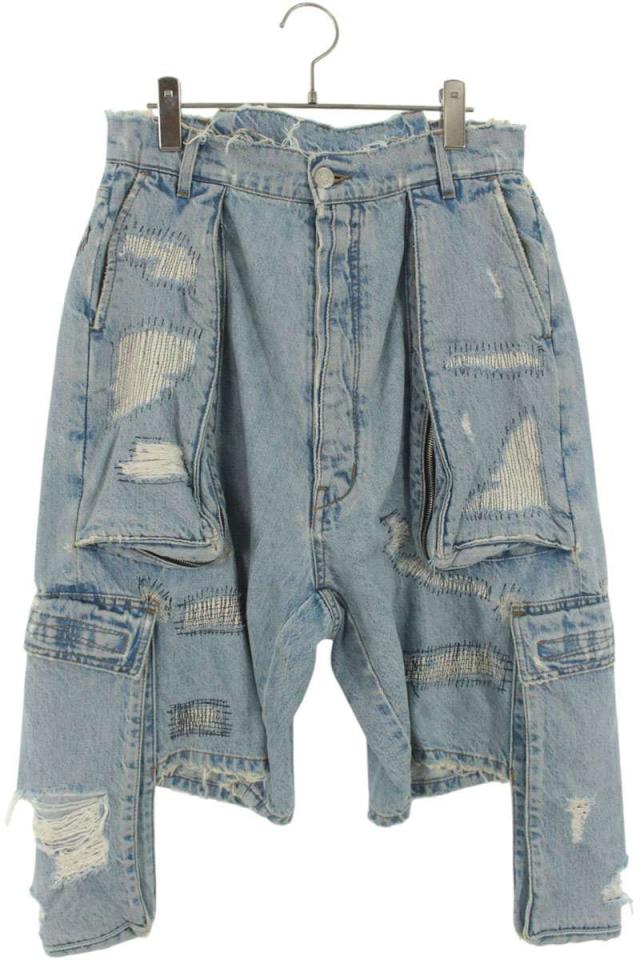 ビーワンアーカイブ サイズ:28インチ デニムカーゴハーフパンツ 中古 BS99