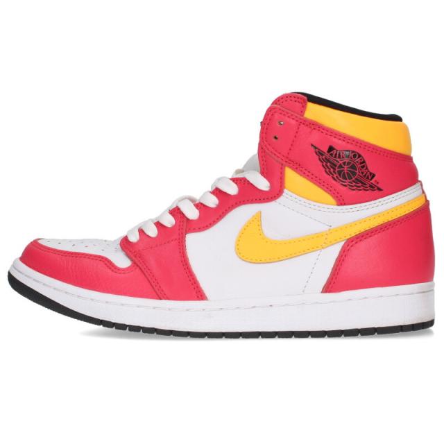 ナイキ サイズ:27.5cm  AIR JORDAN 1 RETRO HIGH OG LIGHT FUSION RED 555088-603 エアジョーダン1オージーライトフュージョンレッドスニーカー 中古 BS99