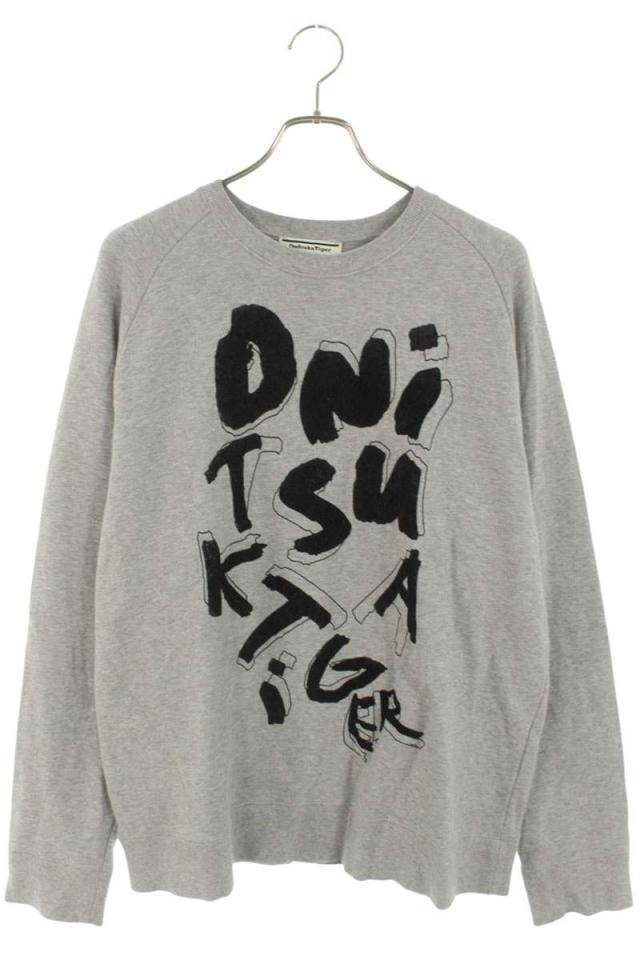 オニツカタイガー サイズ:M フロントロゴデザインスウェット 中古 BS99