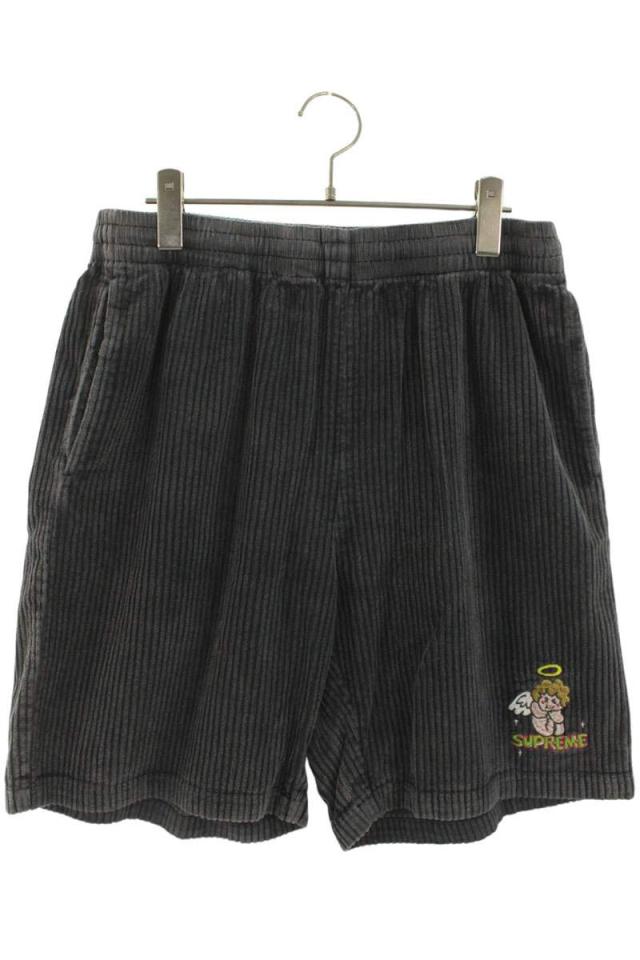 シュプリーム サイズ:M  Corduroy Short エンジェル刺繍ハーフパンツ 中古 OM10