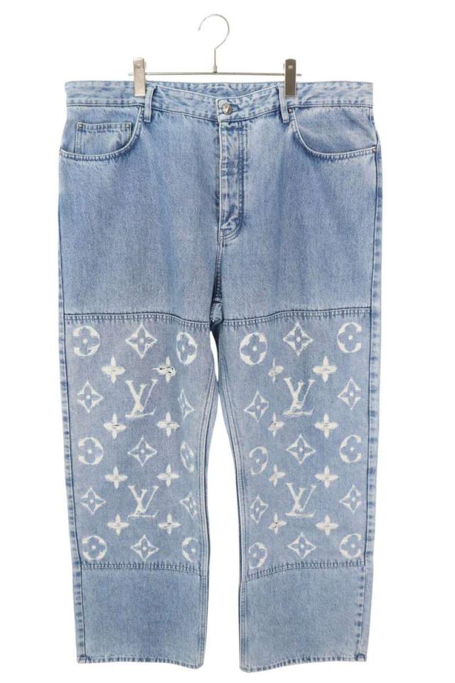 ルイヴィトン サイズ:40  RM251MM PNB HSD18W モノグラムスケートデニムパンツ 中古 SB01