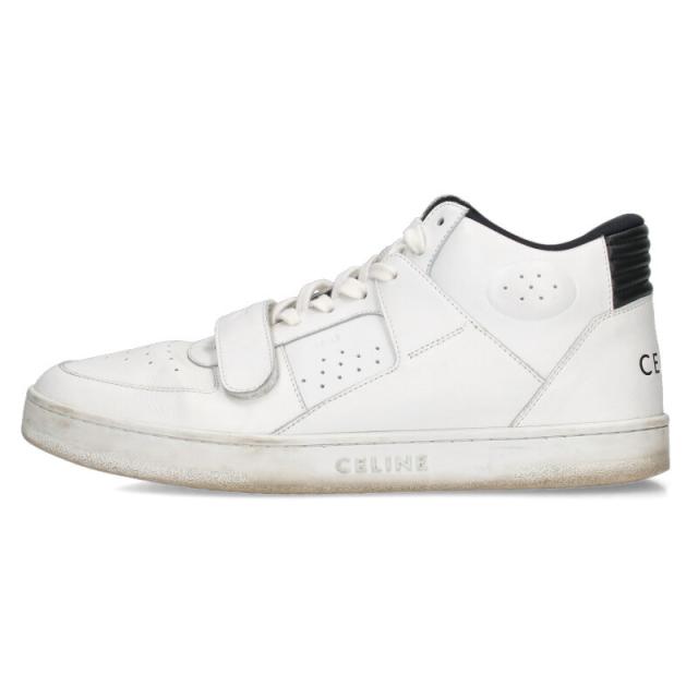 セリーヌ サイズ:44  CT-02 ベルクロストラップミッドスニーカー 中古 BS99
