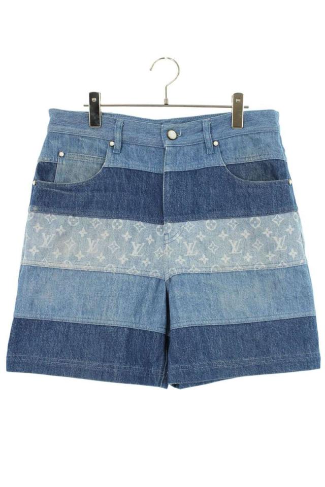 ルイヴィトン サイズ:30インチ  RM242MM JEE HRD27W モノグラムデニムショートパンツ 中古 SB01