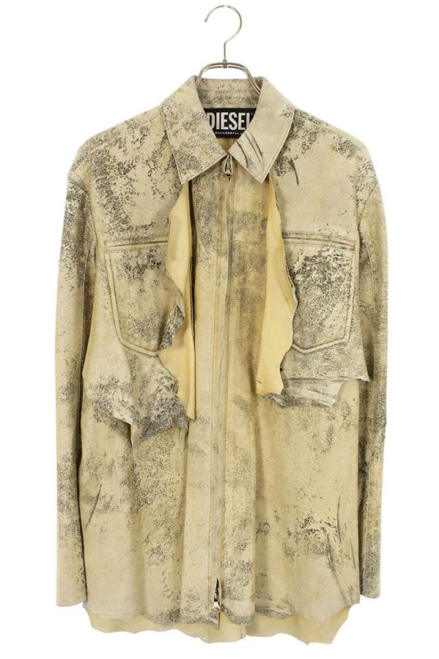 ディーゼル サイズ:46  A09812 ラムレザージップアップブルゾン 中古 BS55