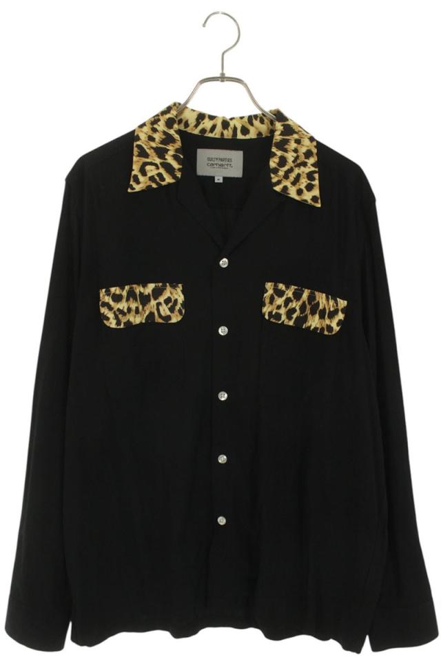 ワコマリア  カーハート サイズ:M レオパード切り替え長袖シャツ 中古 BS99
