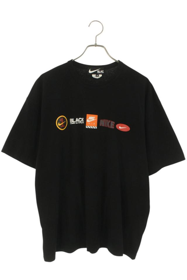 ブラックコムデギャルソン  ナイキ サイズ:S  1M-T105 AD2023 ロゴプリントTシャツ 中古 BS99