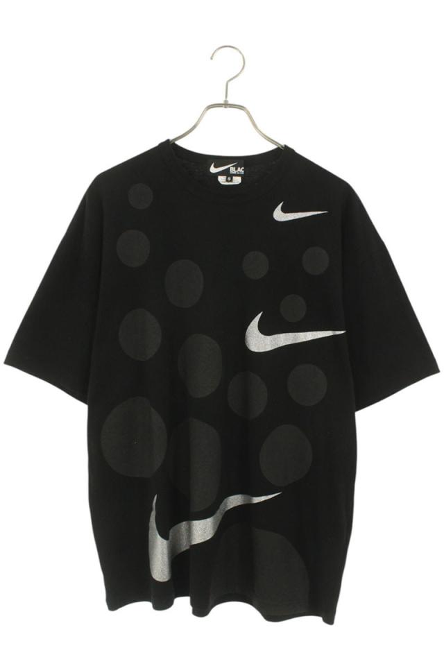 ブラックコムデギャルソン  ナイキ サイズ:S  25SS  1O-T101 AD2024ドットプリントTシャツ 中古 BS99