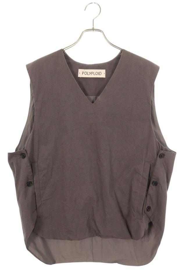 ポリプロイド サイズ:3  13-C-06 サイドボタンコットンナイロンベスト 中古 BS99