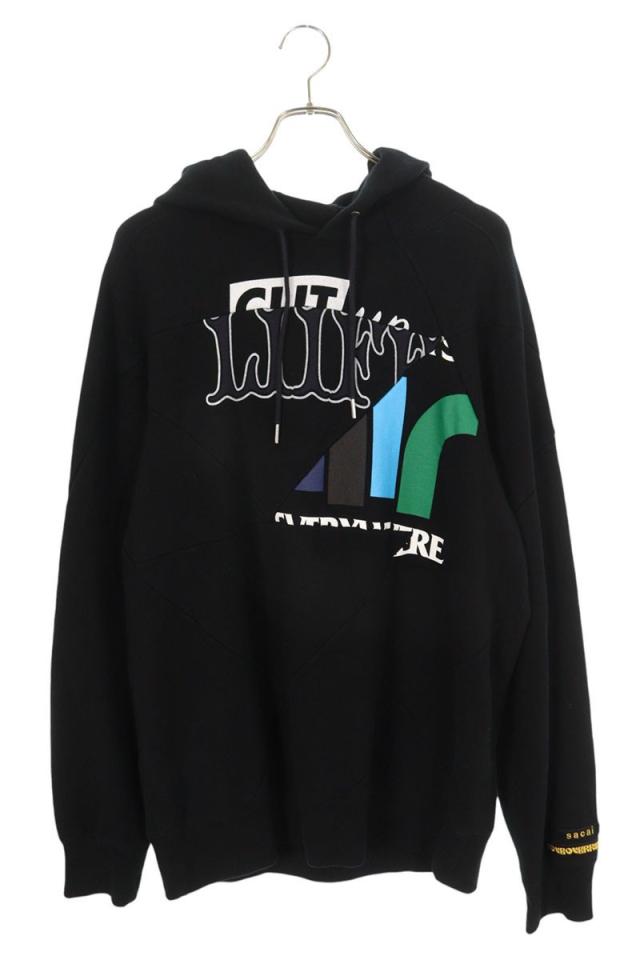 サカイ サイズ:3  21SS  21-0172S アーカイブミックスパッチワークプルオーバーパーカー 中古 BS99