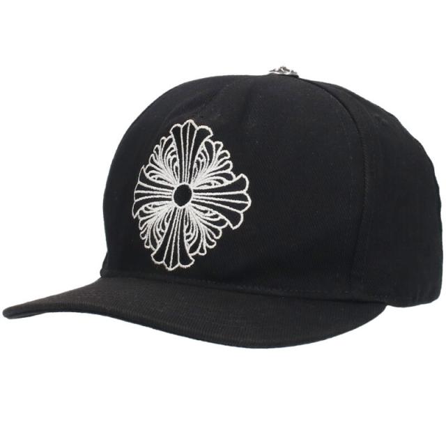 クロムハーツ   BASEBALL TRUCKER クロス刺繍ボールベースボール帽子 中古 FK04