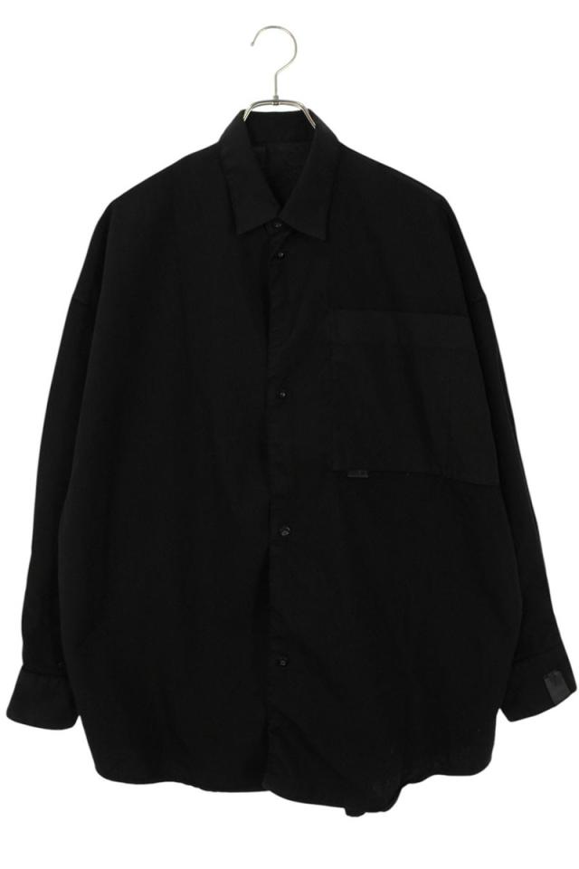 エヌハリウッド サイズ:36  2212-SH24-022 ポケットデザインウール長袖シャツ 中古 BS99