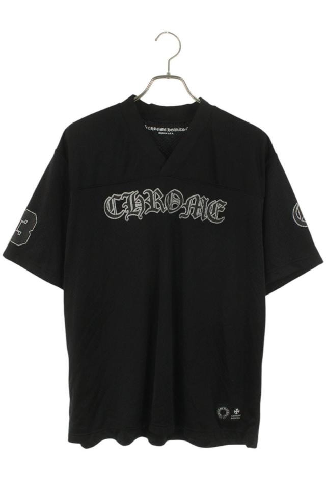 クロムハーツ サイズ:L  MESH WARM UP JERSEY TEE CHプリントメッシュTシャツ 中古 OS06