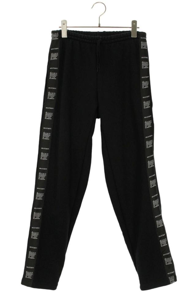 ヴェトモン サイズ:S  18SS  WSS18PA11 サイドテープロゴスウェットロングパンツ 中古 BS99