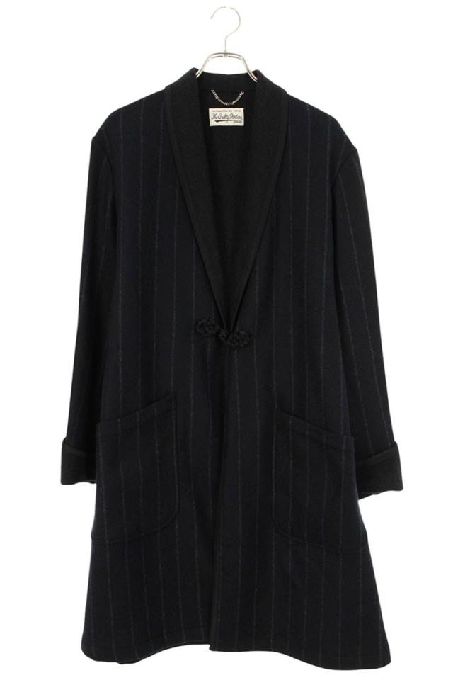 ワコマリア サイズ:L チョークッストライプウールコート 中古 BS99