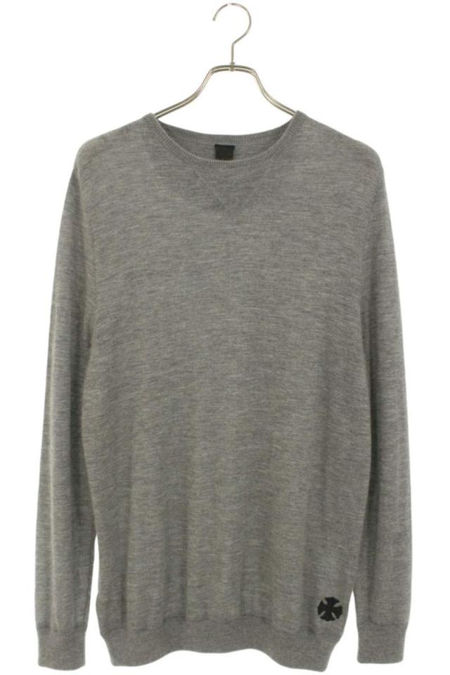 クロムハーツ サイズ:L CHプラスパッチカシミアニット 中古 OS06