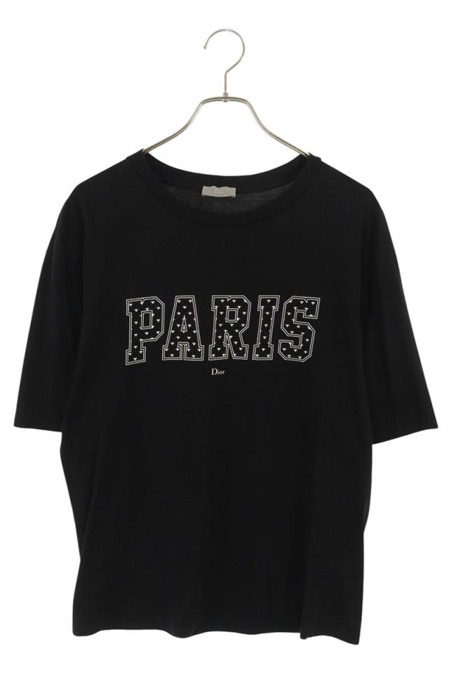 ディオールオム サイズ:M  863J621I7412 ロゴプリントTシャツ 中古 OM10