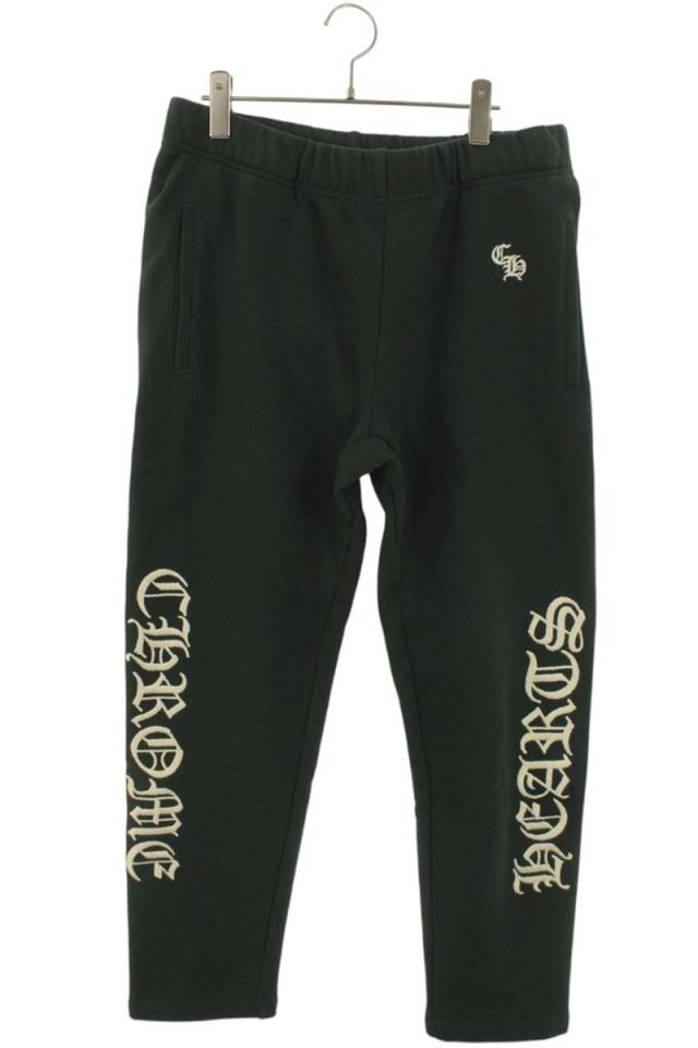 クロムハーツ サイズ:M  Y NOT SLO RIDE ロゴ刺繍スウェットロングパンツ 中古 SJ02