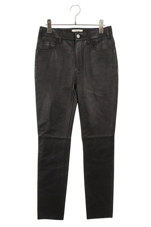 セリーヌ サイズ:26インチ  2G461280D ラムスキンレザーロングパンツ 中古 BS99