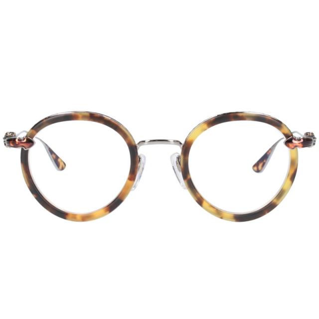 クロムハーツ サイズ:47□25 141  BO’JMIR サイドフローラルラウンドフレーム眼鏡 中古 SS07