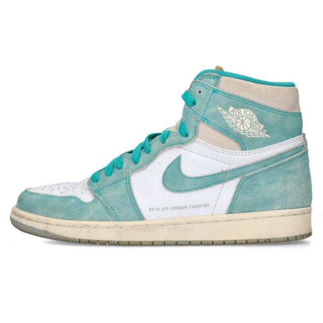 ナイキ サイズ:27cm  AIR JORDAN 1 RETRO HIGH OG TURBO GREEN 555088-311 エアジョーダン1レトロハイオージーターボグリーンスニーカー 中古 BS99