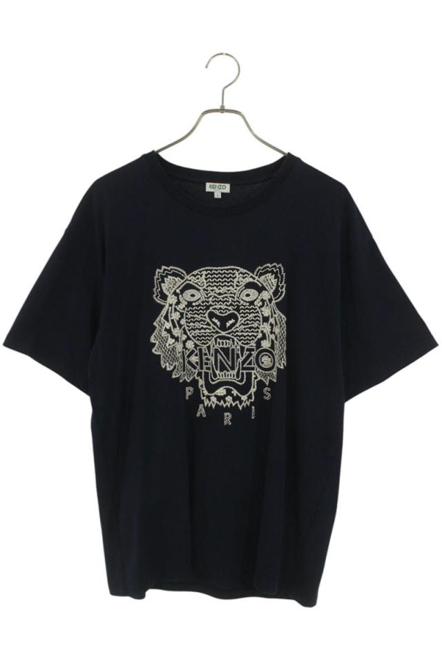 ケンゾー サイズ:L  FA55TS0854YK タイガーヘッドエンブロイダリーTシャツ 中古 BS99