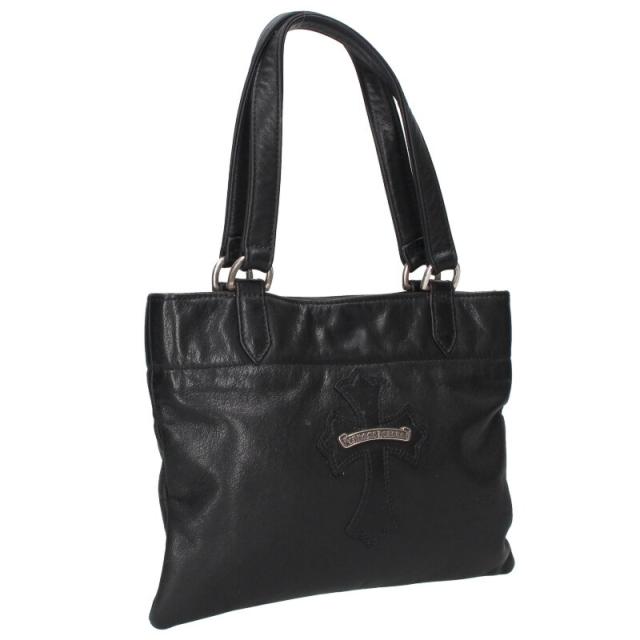 クロムハーツ  クロスパッチ ラベル付きレザートートバッグ 中古 SS07