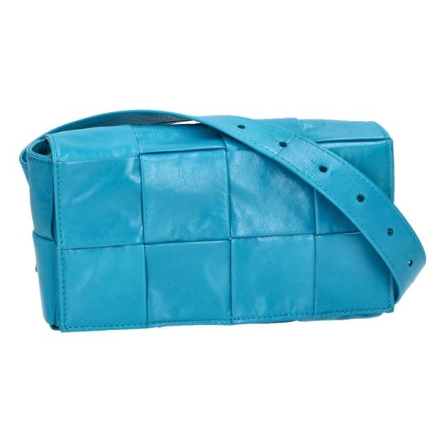 ボッテガヴェネタ   CASSETTE カセット イントレチャートレザーショルダーバッグ 中古 OM10