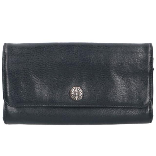 クロムハーツ JUDY ジュディ クロスボタンレザーウォレット財布 中古 OK15