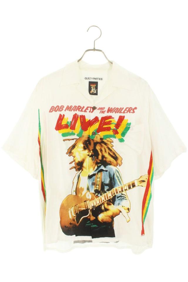 ワコマリア サイズ:M  BOB MARLEY HAWAIIAN SHIRT ボブマーリープリント開襟半袖シャツ 中古 BS99