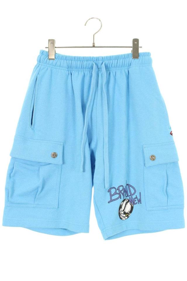 クロムハーツ サイズ:M  PPO BRAIN NEW HALF PANTS MATTY BOYブレインニュープリントハーフパンツ 中古 SJ02