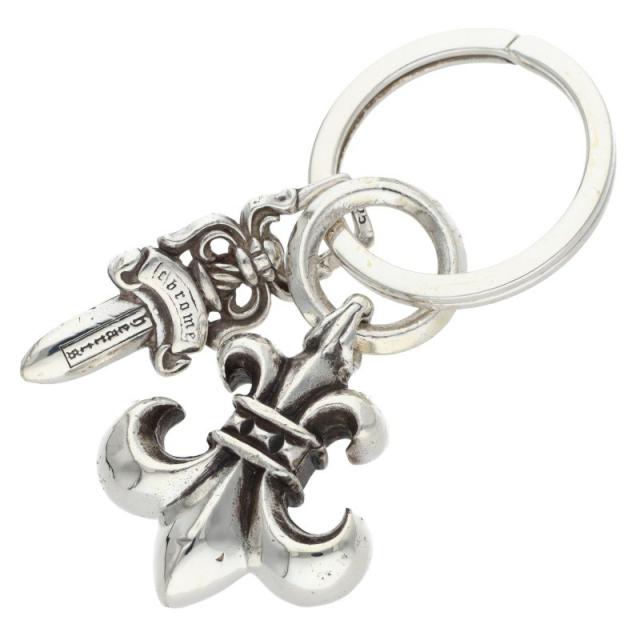 クロムハーツ BSF&No5 DGGR BSフレア#5ダガーキーリング シルバーウォレットチェーン 中古 SJ02