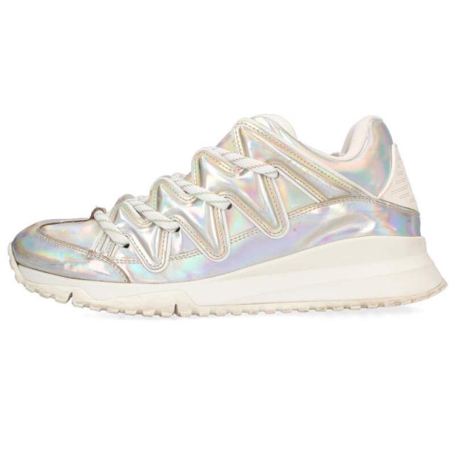 ルイヴィトン サイズ:7  ジグザグ・ライン メタリックカーフスニーカー 中古 BS99