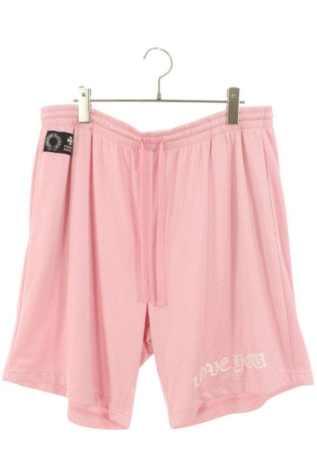 クロムハーツ サイズ:XXL  MESH VARSITY SHORTS CHプリントメッシュハーフパンツ 中古 SJ02