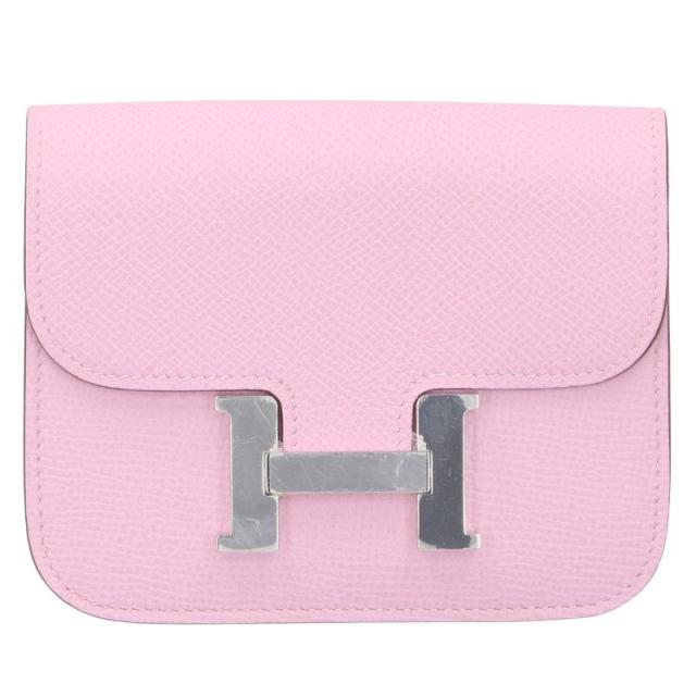 エルメス   コンスタンススリム B刻印 SV金具エプソン モーヴシルベストル財布 中古 GZ14