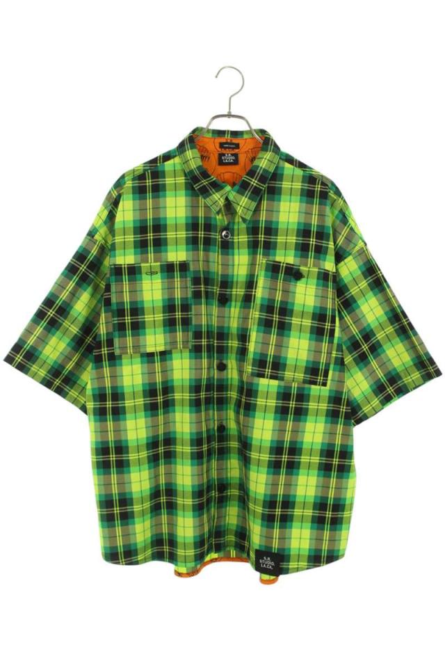 エスアールスタジオ サイズ:L チェック半袖シャツ 中古 FK04