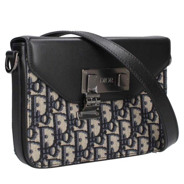 ディオール   ディオール・ロック オブリークレザーショルダーバッグ 中古 OM10