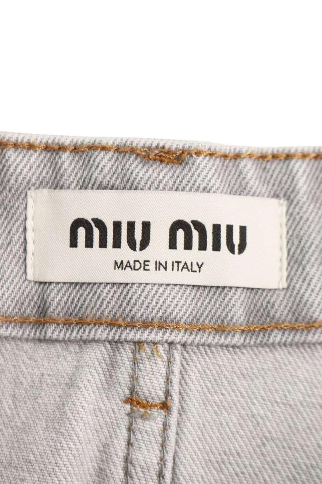 ミュウミュウ サイズ:38 GWD278 ローライズデニムミニスカート 中古