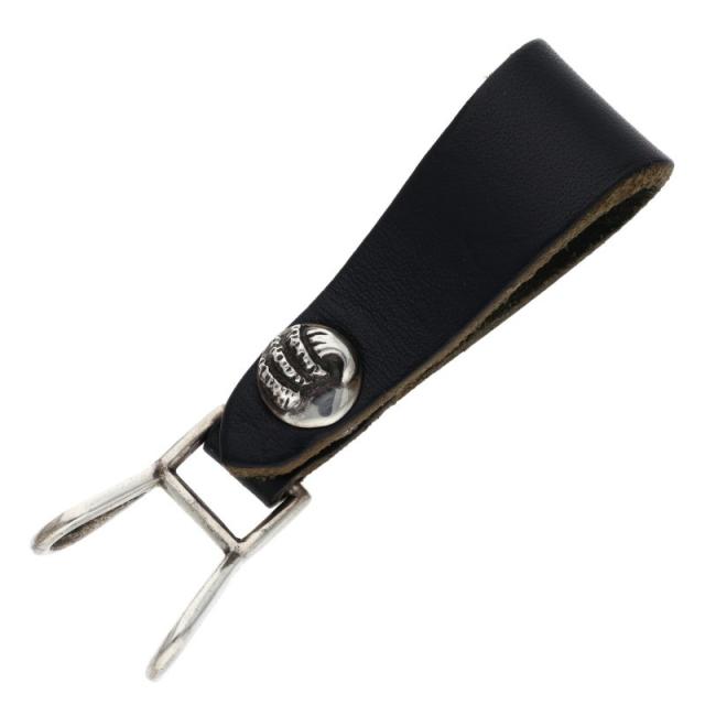 クロムハーツ   BELT LOOP クロウボールボタンレザーベルトループ 中古 GZ11