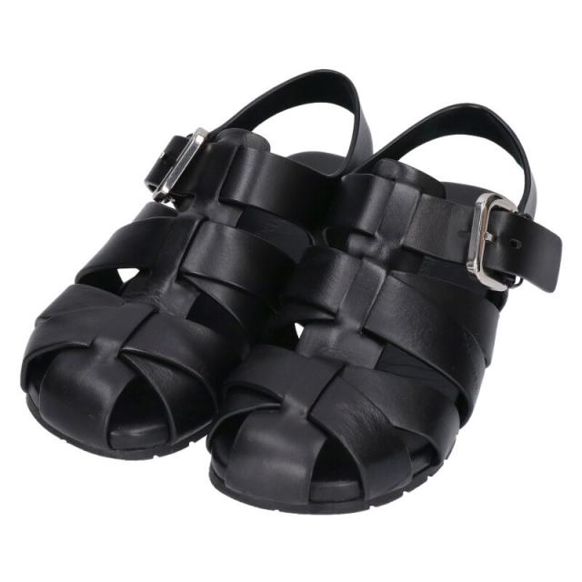 ボッテガヴェネタ サイズ:41 ALFIE イントレチャートレザーサンダル 中古 BS55