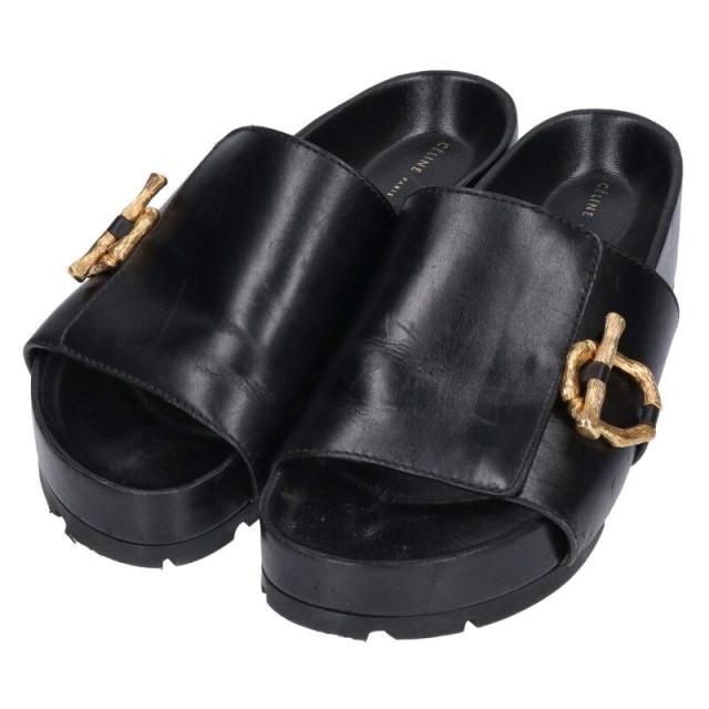 セリーヌ サイズ:36 バンブー装飾ボクシーサンダル 中古 BS99