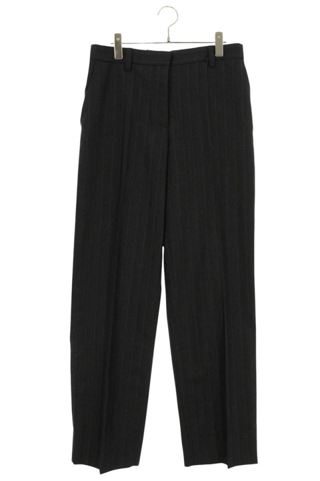 ミュウミュウ サイズ:42  MP1704 ロゴエンボスストライプトラウザーロングパンツ 中古 SB01