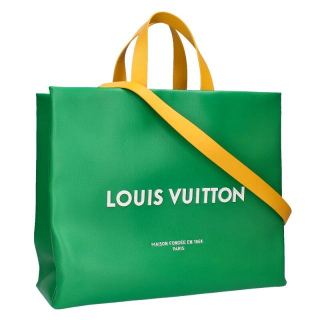 ルイヴィトン サイズ:MM  M13982 ショッパー･トート MM カウハイドレザートートバッグ 中古 OM10