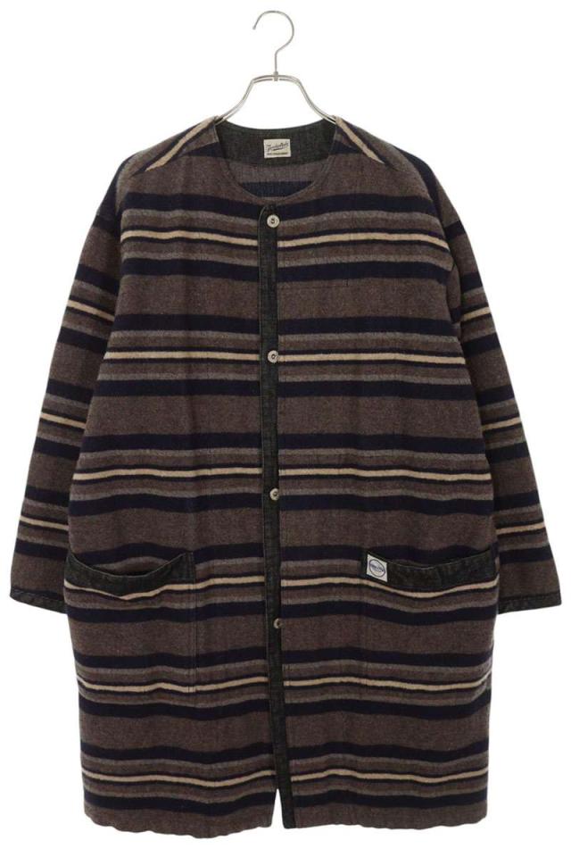 テンダーロイン サイズ:S  19AW   BLANKET COAT ブランケットノーカラーコート 中古 BS99
