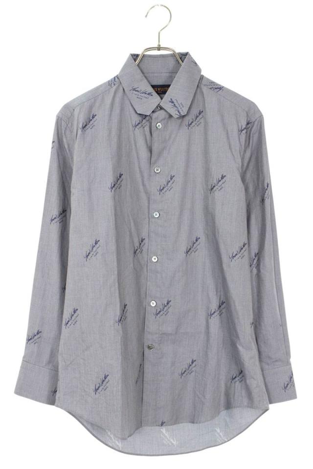 ルイヴィトン サイズ:XS  20AW  RM202Q XOA HJS41W DNAカラーロゴ長袖シャツ 中古 OM10