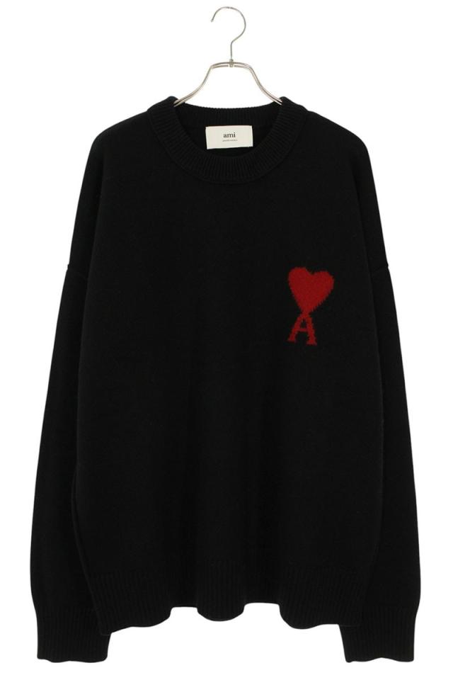 アミアレクサンドルマテュッシ サイズ:XXL  25AW  UKS838 ハートA刺繍クルーネックニット 新古品 OM10