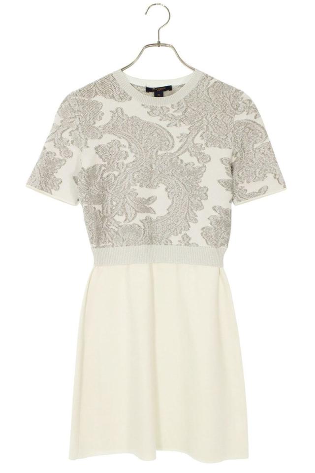 ルイヴィトン サイズ:XS  FEKD73HFY 総柄ニットワンピース 中古 BS99