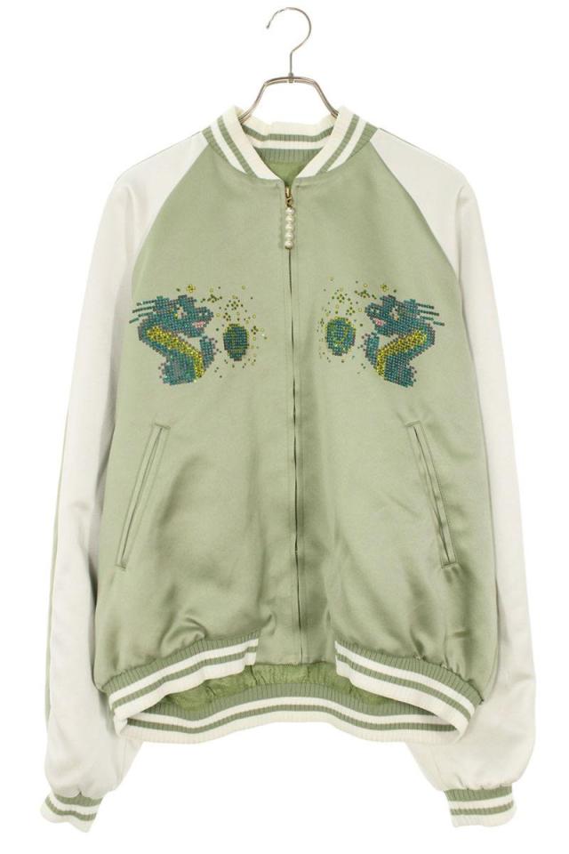 ルイヴィトン サイズ:56  24SS  RM241 GNO HQB99E スパンコールビーズ装飾スカジャンブルゾン 中古 SS13