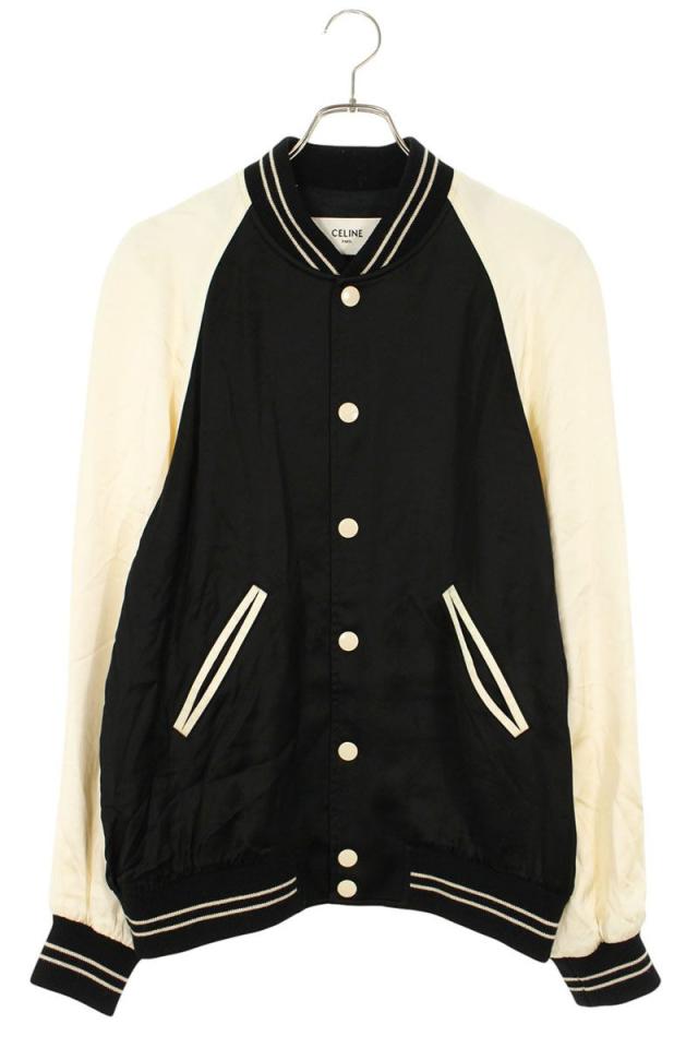 セリーヌ サイズ:46  2V38L851C スタッズパームツリーテディジャケットブルゾン 中古 SB01