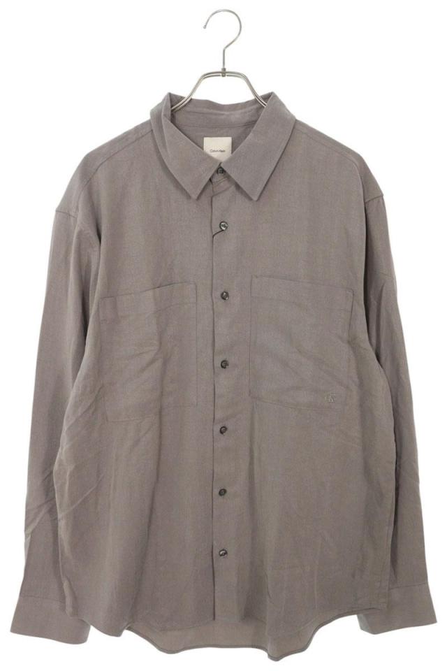 カルバンクライン サイズ:M  4LC109G ドレープリラックス長袖シャツ 中古 BS99