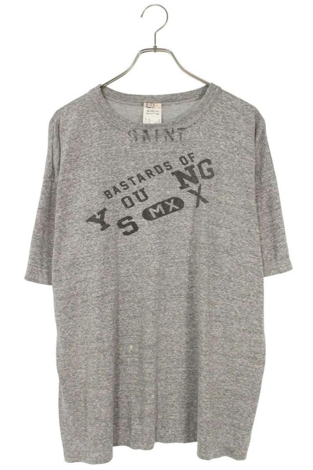 セントマイケル  ベルベルジン サイズ:M  25SS  SM-HR8-0000-C37 カレッジロゴTシャツ 中古 SB01